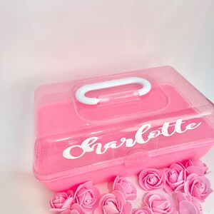 Personalized Gift for Girl, Pink Caboodle Like Case ,birthday Gift for ...