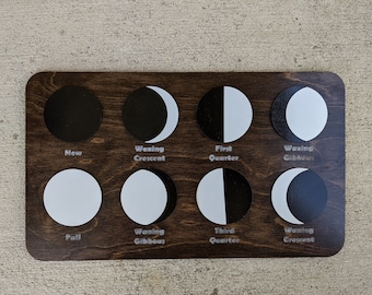 Moon Phases Puzzle - Etsy
