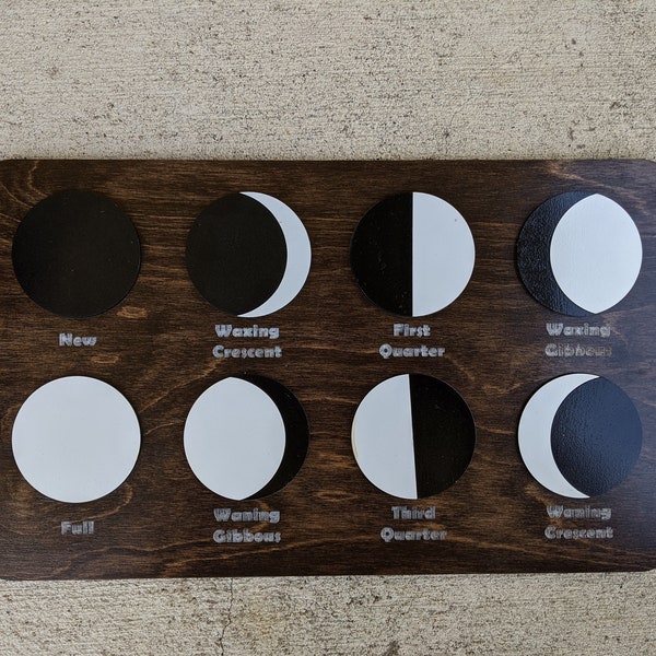 Moon Phases Puzzle - Etsy