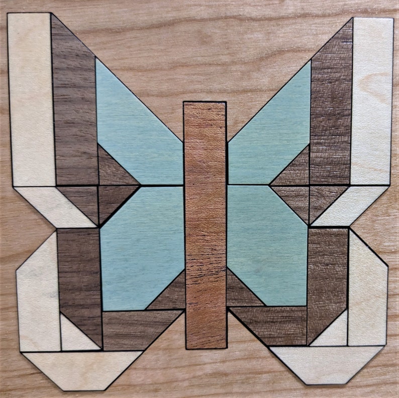 Butterfly Barn Quilt SVG Laser Cutter File - Etsy