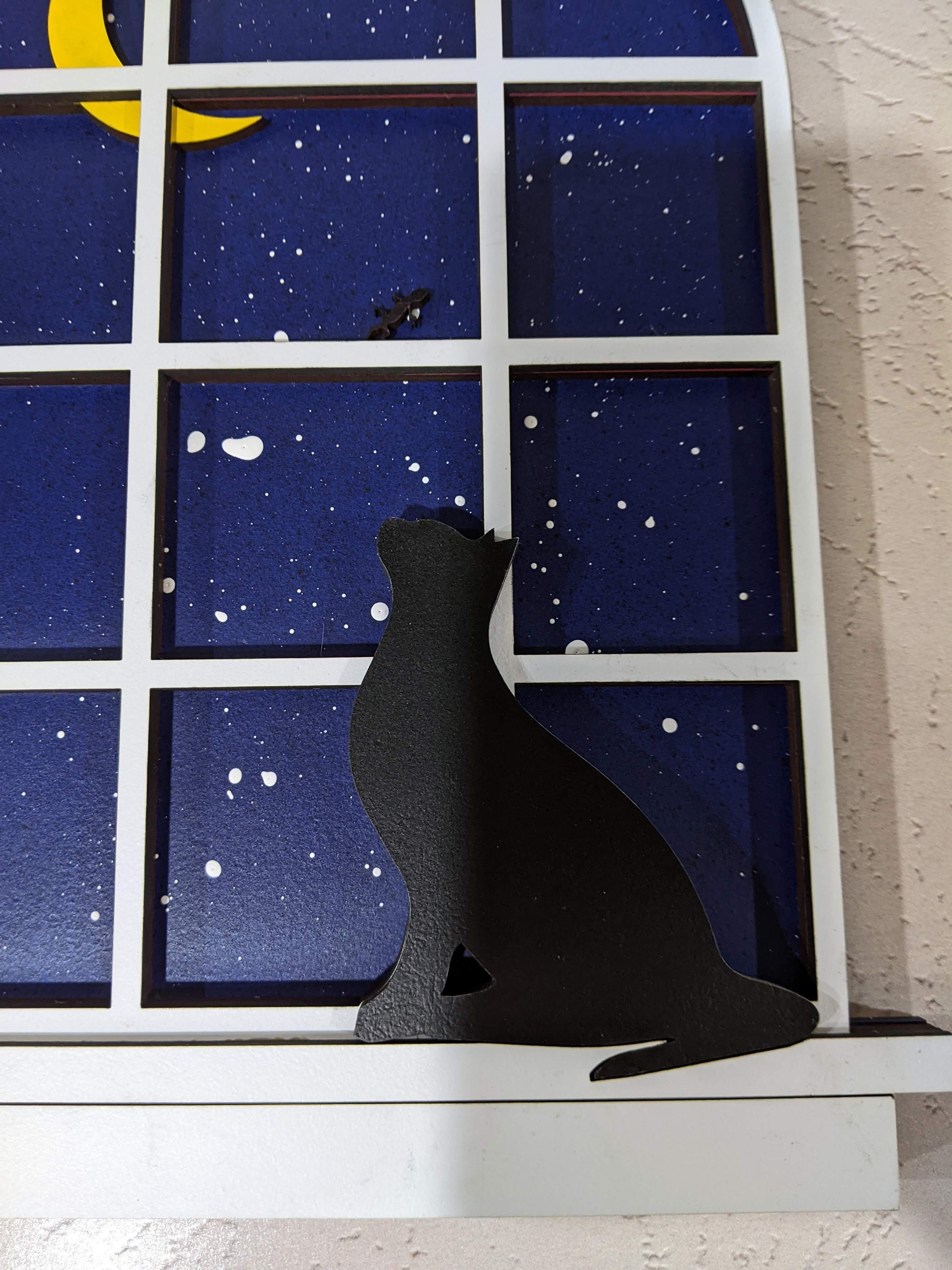 Window Cat Wall Sign SVG Laser Cut File - Etsy Ireland