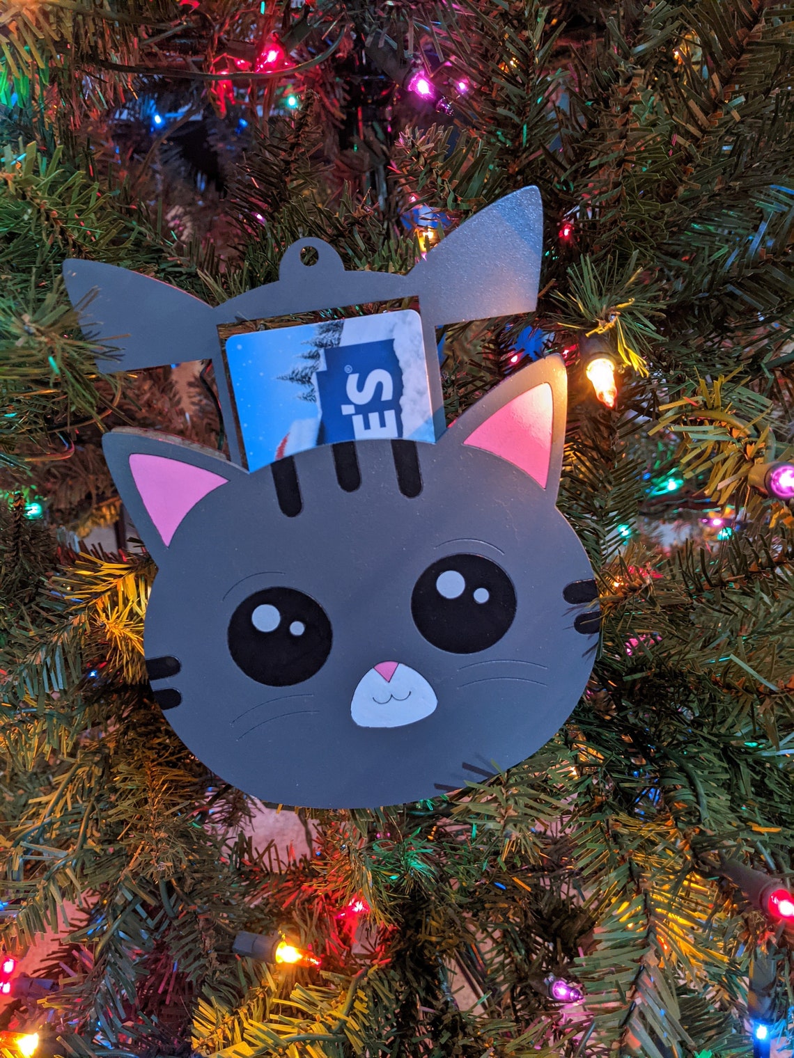 Cat Gift Card Holder SVG Laser Cut File - Etsy