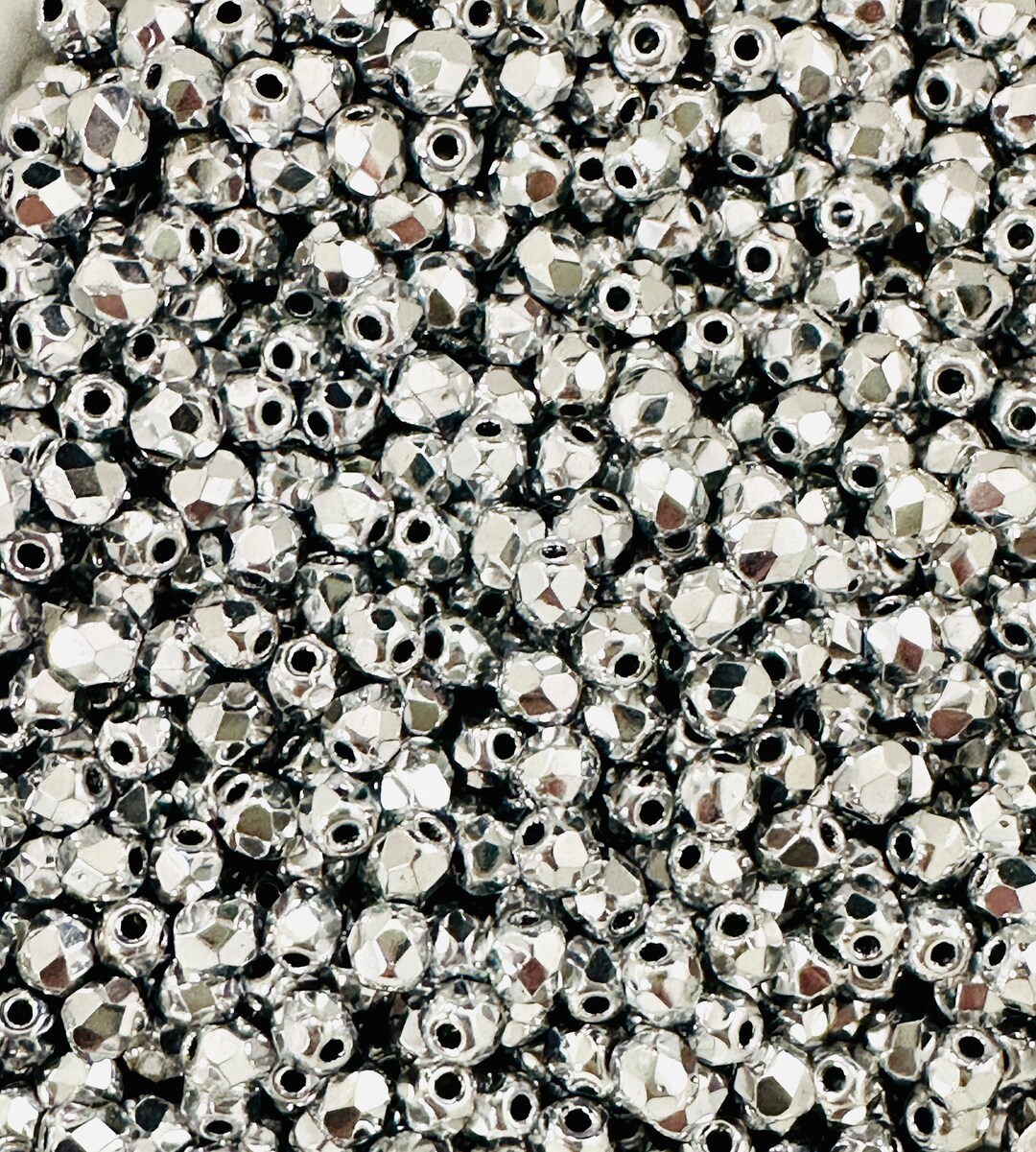 3mm Czech Fire Polish Crystal Labrador Full Beads - Round Faceted (50 ...