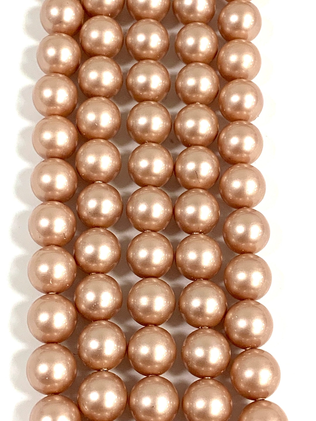 Swarovski 5810 Powder Almond Crystal Pearls 8mm or 10mm 5 Pearls per ...