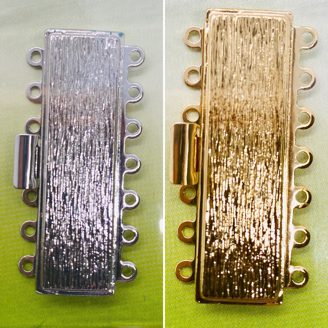 Claspgarten 7 Row Box Textured Clasp - Perfect for Wide Peyote Patterns ...
