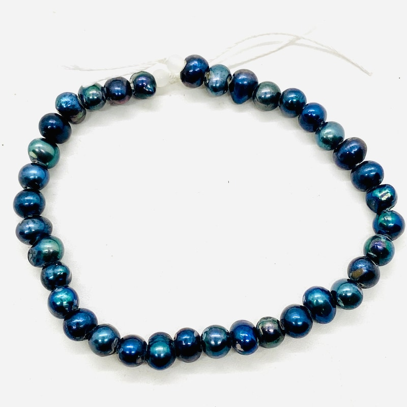 Peacock Blue Pearls Diy - Etsy