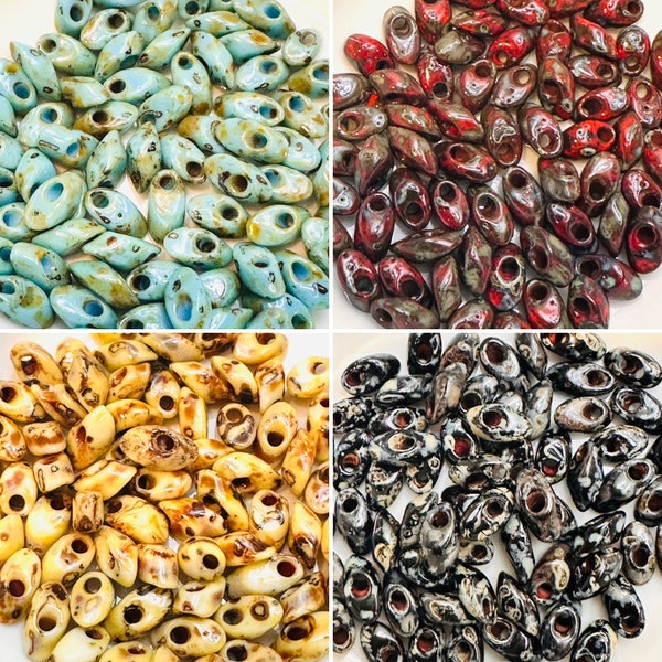Long Magatama Beads - Etsy