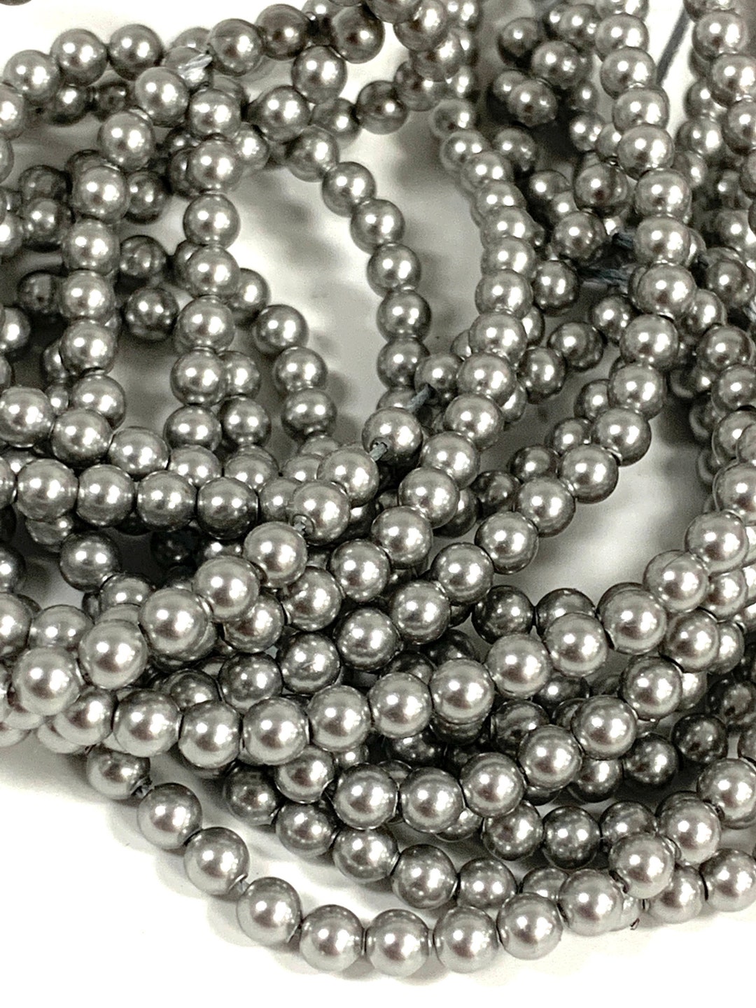 3 Mm Swarovski #5810 Light Gray Pearls - 20 per Bag - Etsy