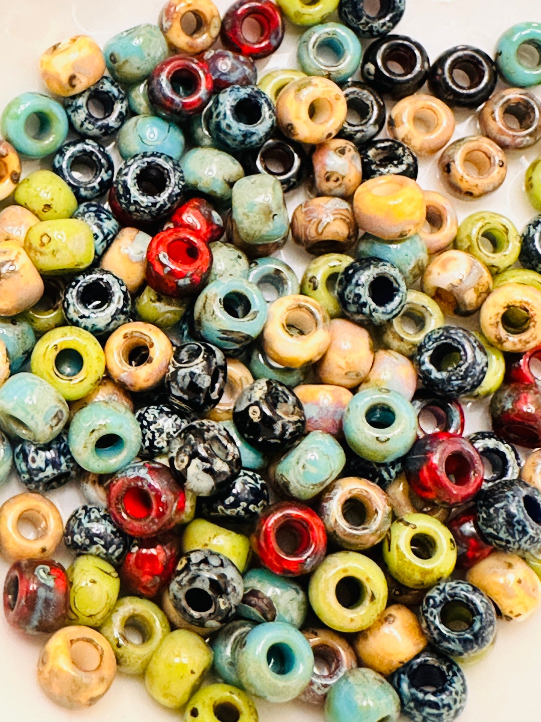 Miyuki 6/0 Picasso Mix of Beads- 20 Gm (300 Beads) - Etsy