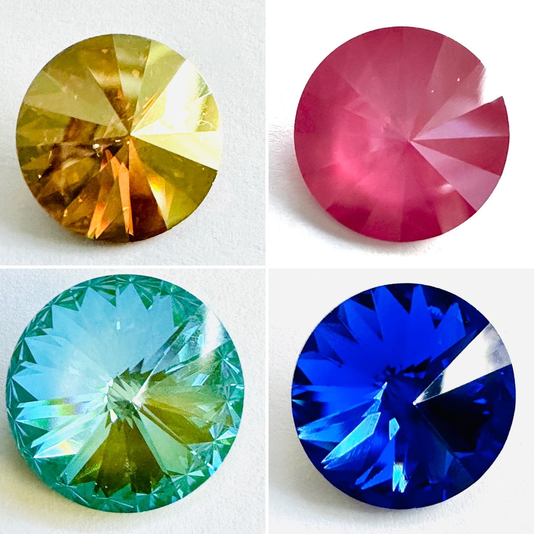 Swarovski 14mm #1122 Rivoli - Round Crystals for Setting or Bezeling - Etsy