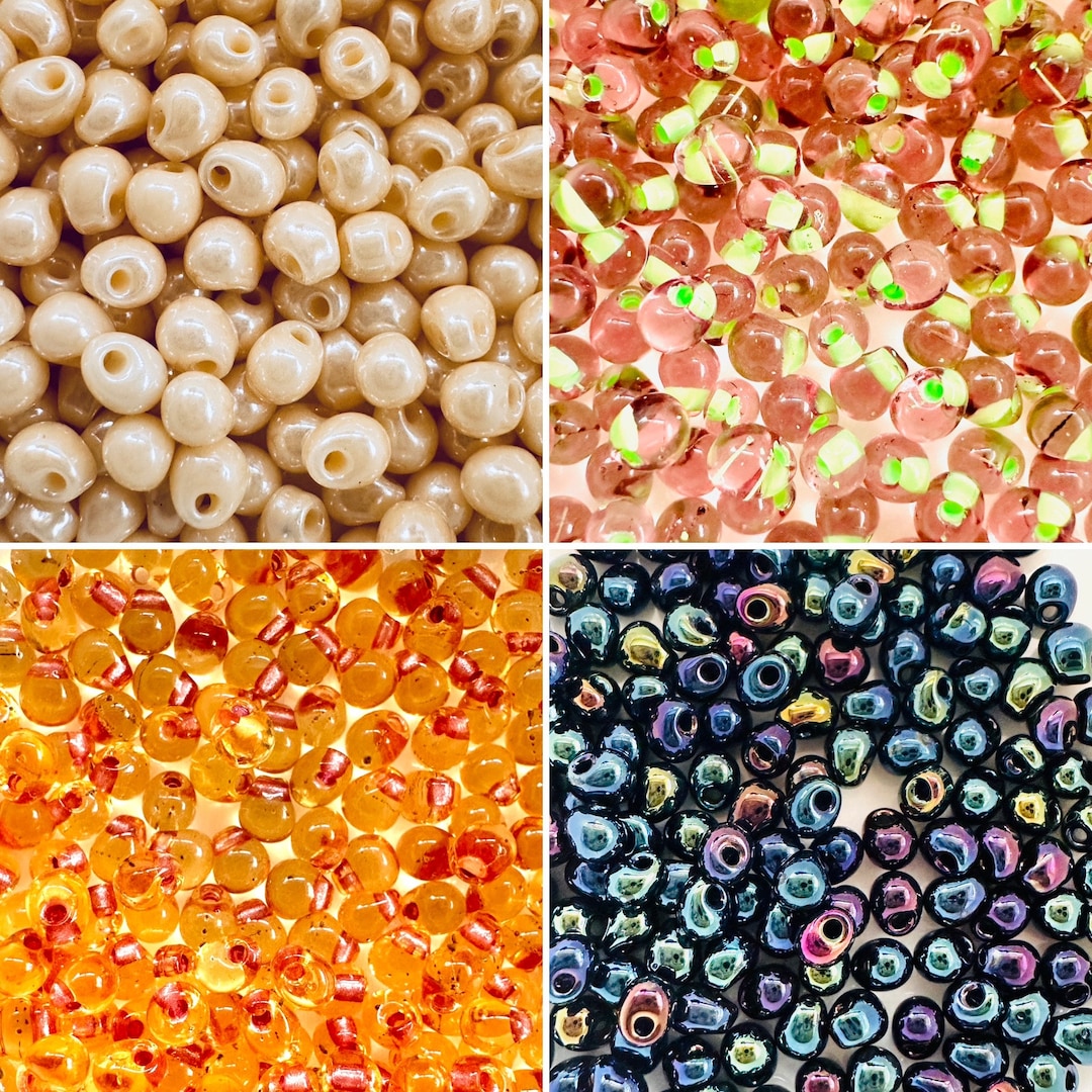Miyuki 3.4mm Drop Fringe Beads (14 Grams) - CHOOSE From 4 Colors - Etsy
