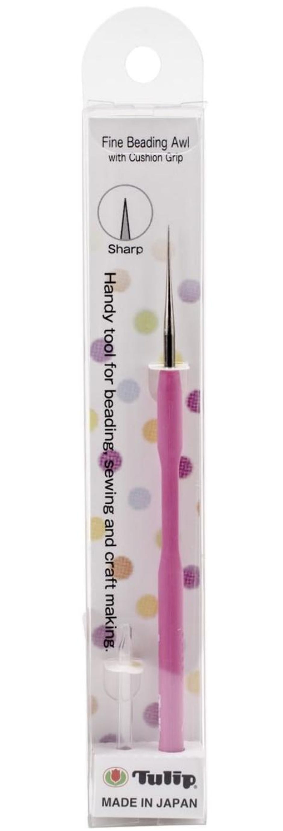 Tulip Pink Fine Beading Awl With Cushion Grip - Perfect for All Types ...