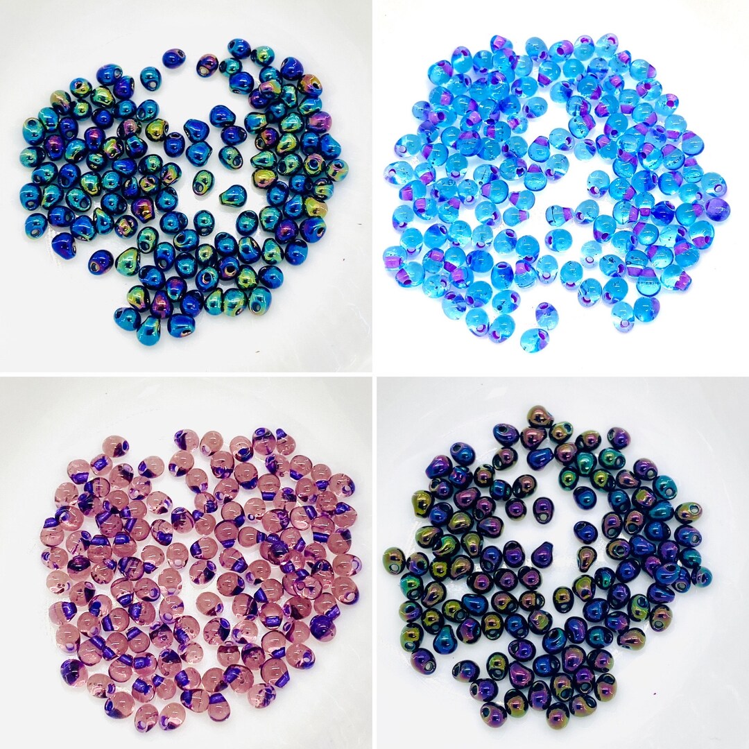 Miyuki 3.4mm Drop Beads (14 Grams) - CHOOSE From 4 Vibrant Colors - Etsy