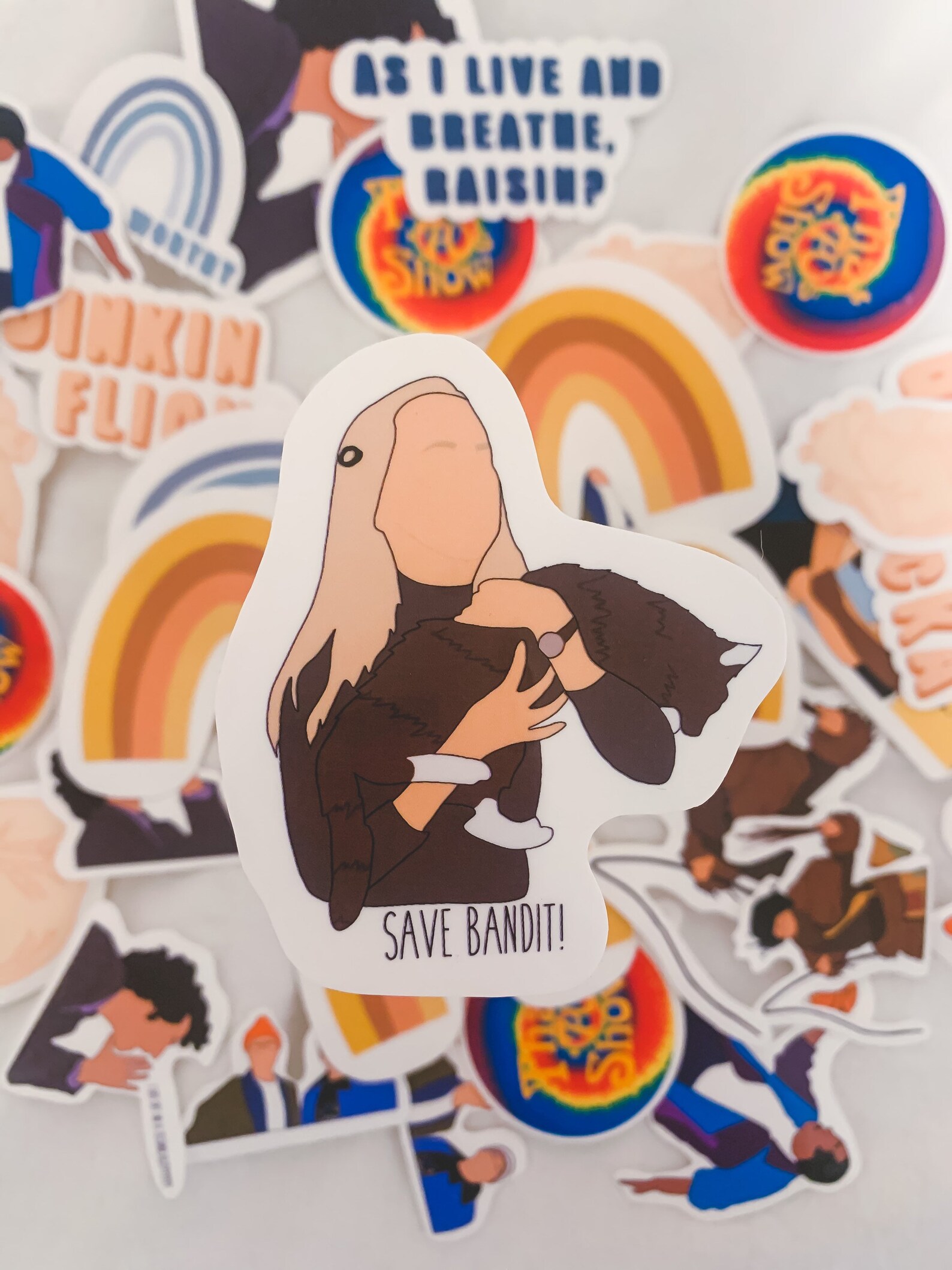 THE OFFICE Save Bandit Angela Sticker Vinyl Waterproof | Etsy