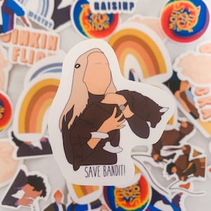 THE OFFICE Save Bandit Angela Sticker Vinyl Waterproof | Etsy