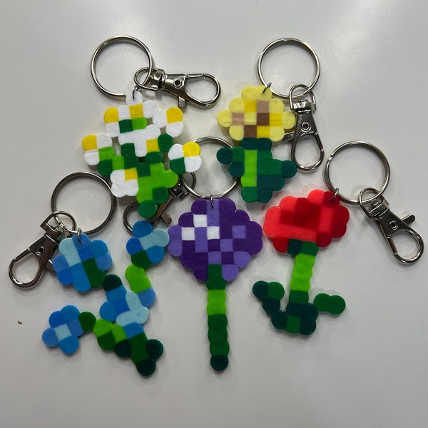 Perler Bead Keychain - Etsy