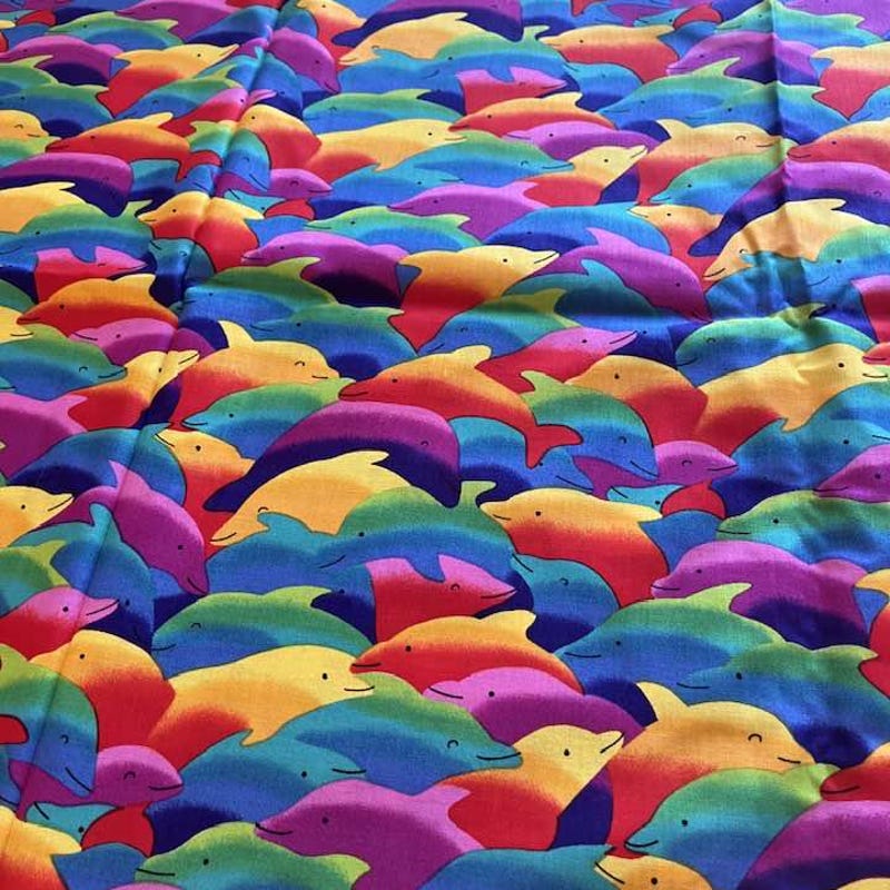 Dolphin Fabric - Etsy