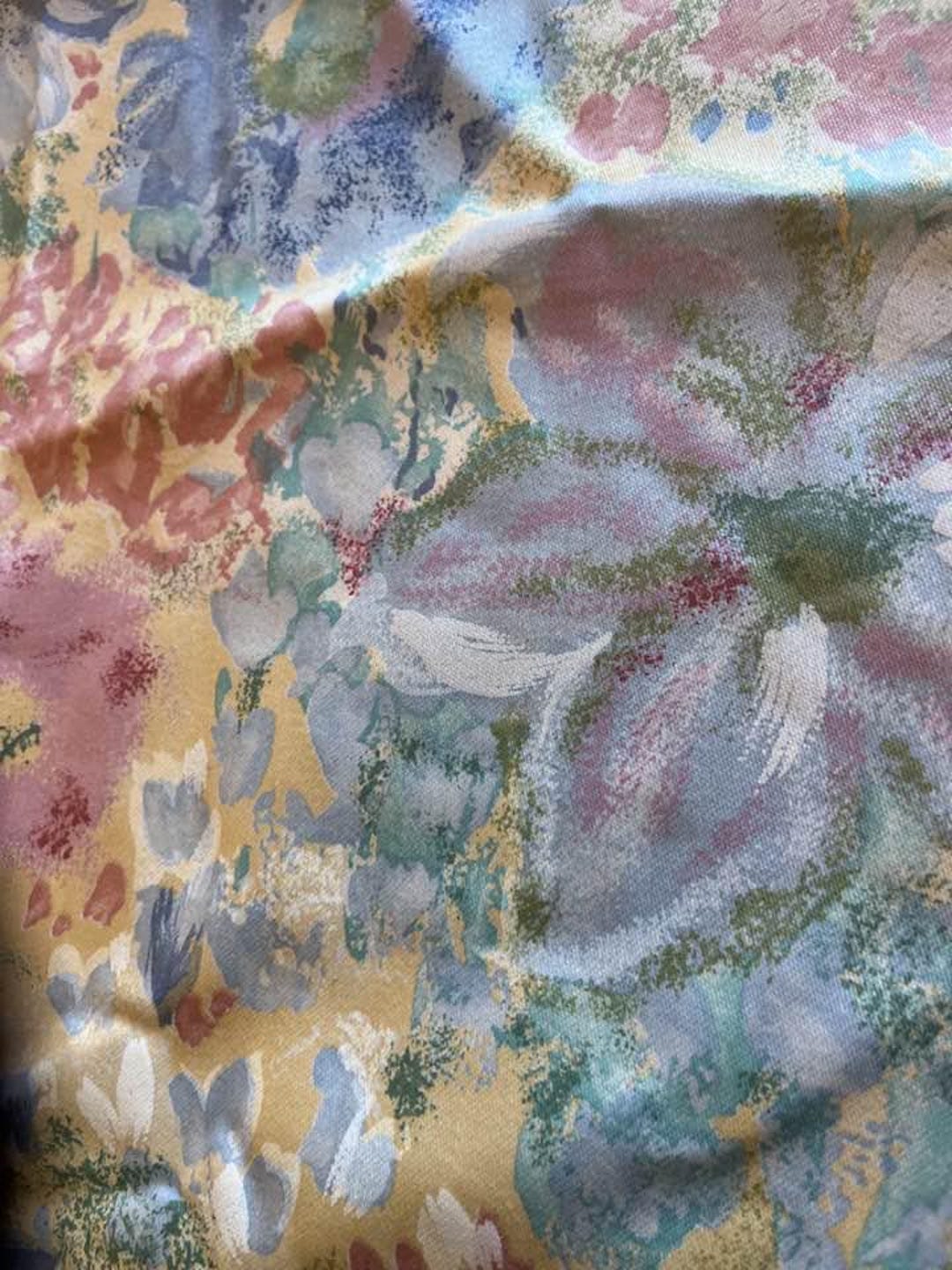 Soft Pastel Flower Fabric- Mardi Gras Collection by Mill Creek Fabrics ...