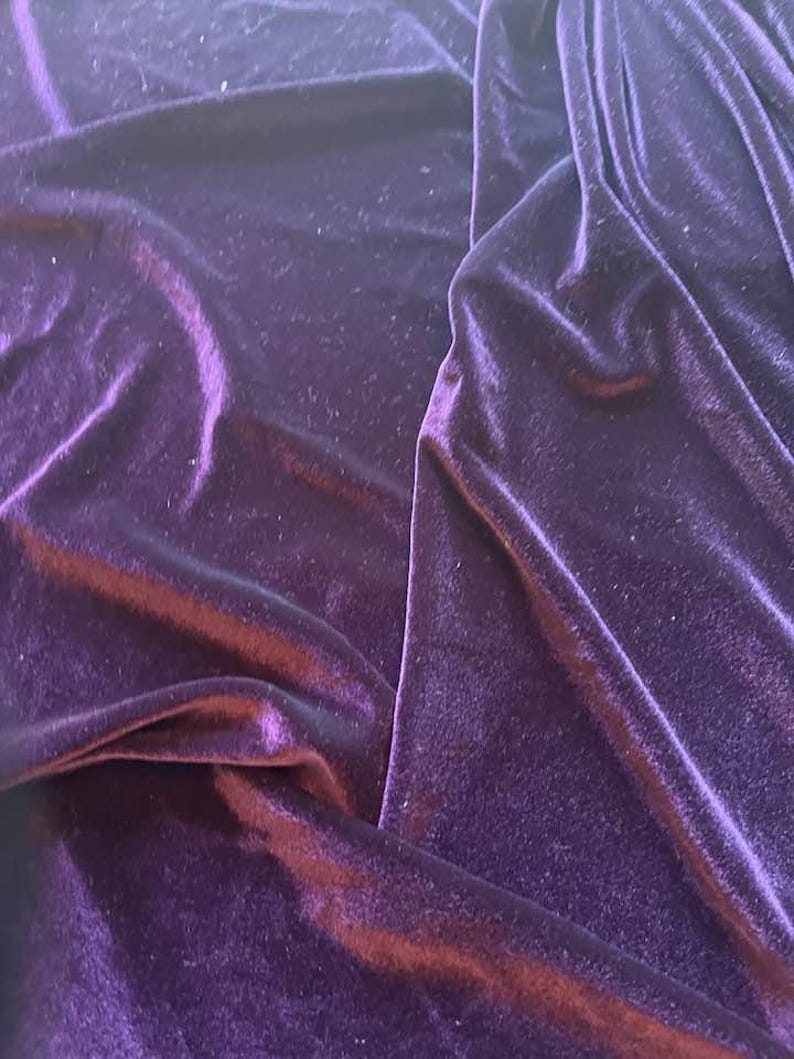 Burgundy Velvet Fabric - Etsy