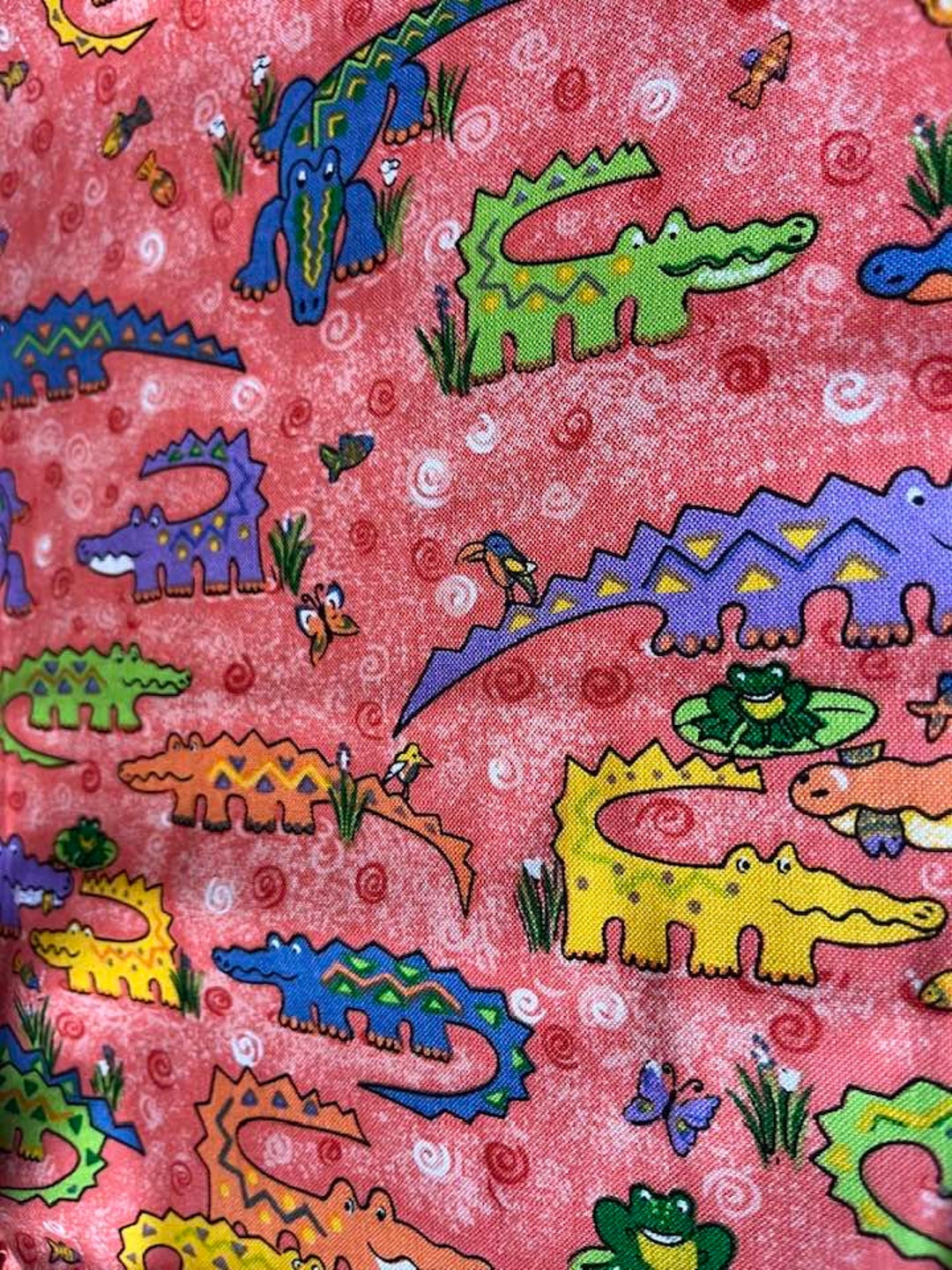 Alligator Print Fabric by Makower of England - Etsy