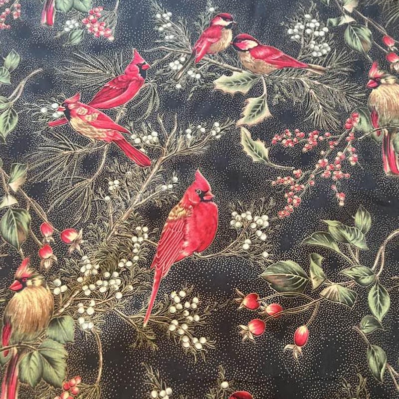 Cardinal Fabric - Etsy