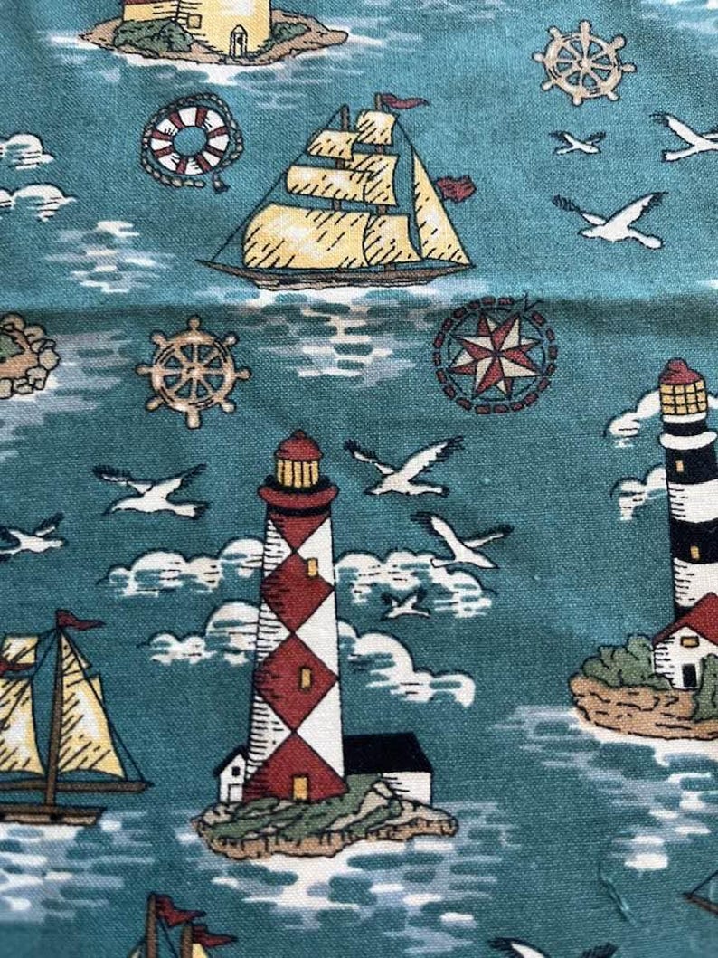 Nautical Themed Fabric by Classic Cottons 1995 - Etsy