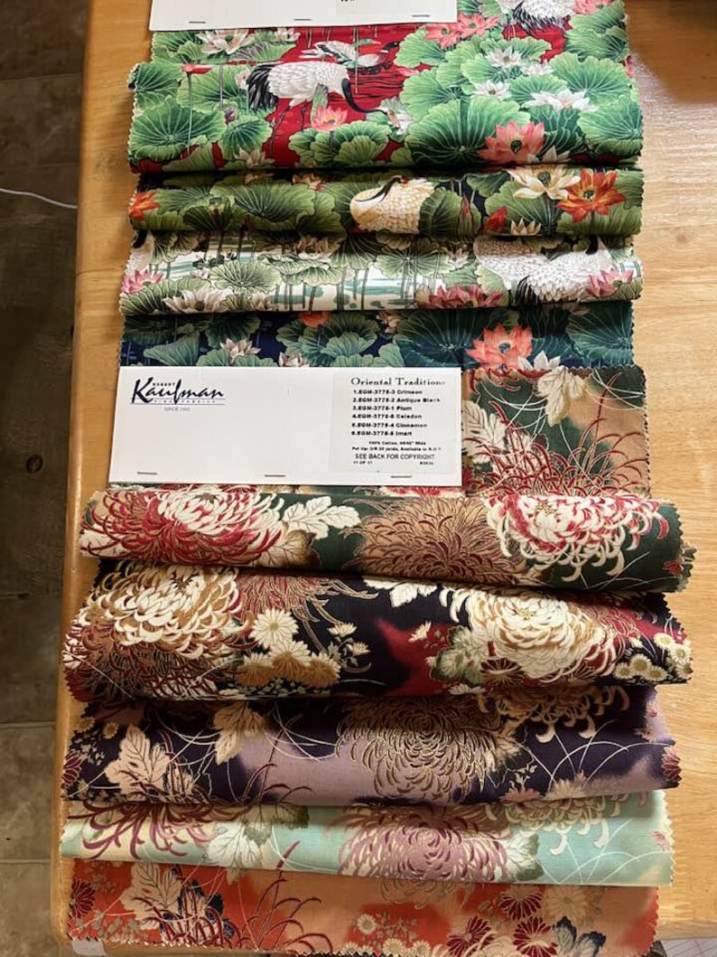 Robert Kaufman oriental Traditions Fabric Sample Packs - Etsy