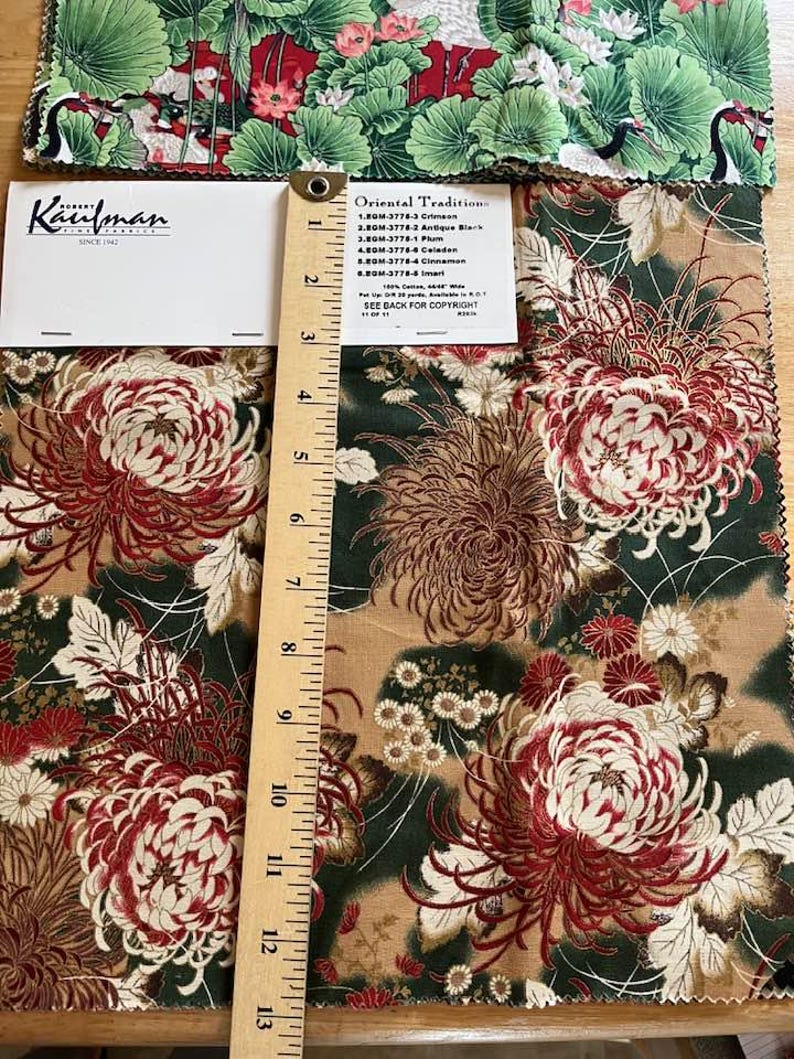 Robert Kaufman oriental Traditions Fabric Sample Packs - Etsy