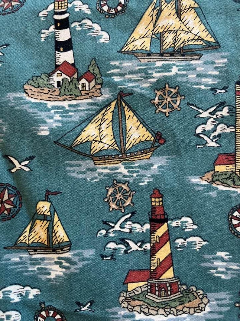 Nautical Themed Fabric by Classic Cottons 1995 - Etsy