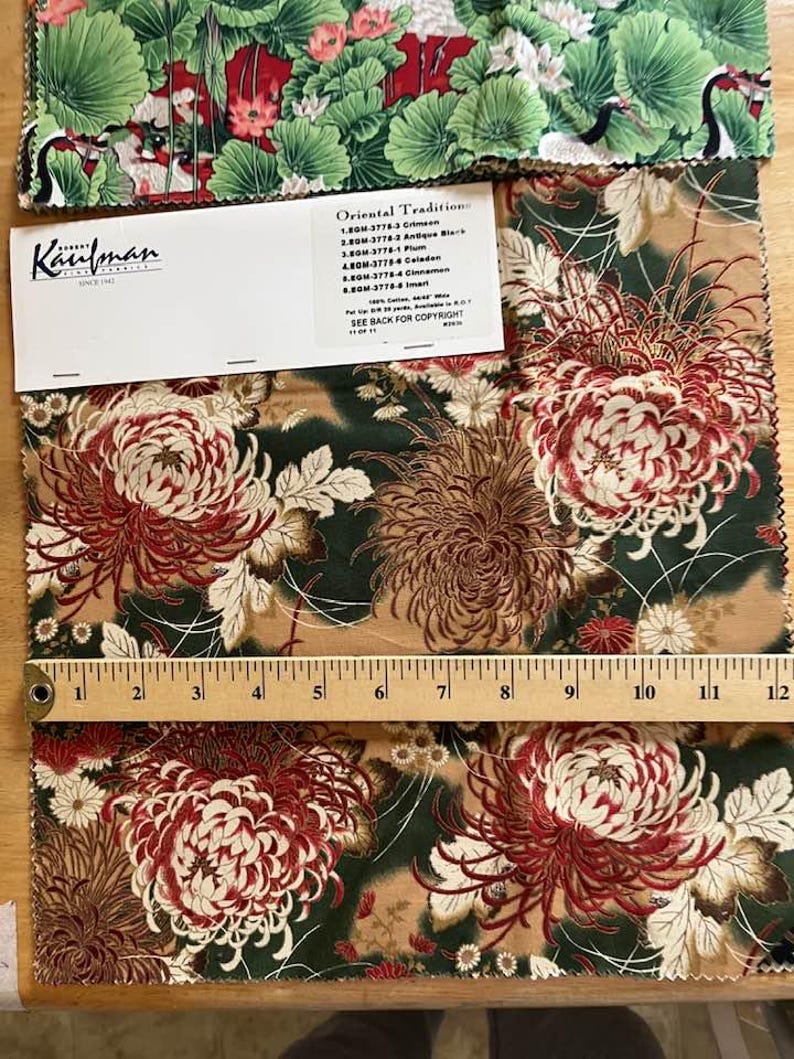 Robert Kaufman oriental Traditions Fabric Sample Packs - Etsy