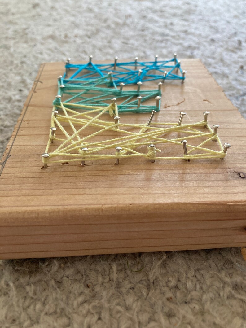 Ocean Themed String Art Letter E - Etsy