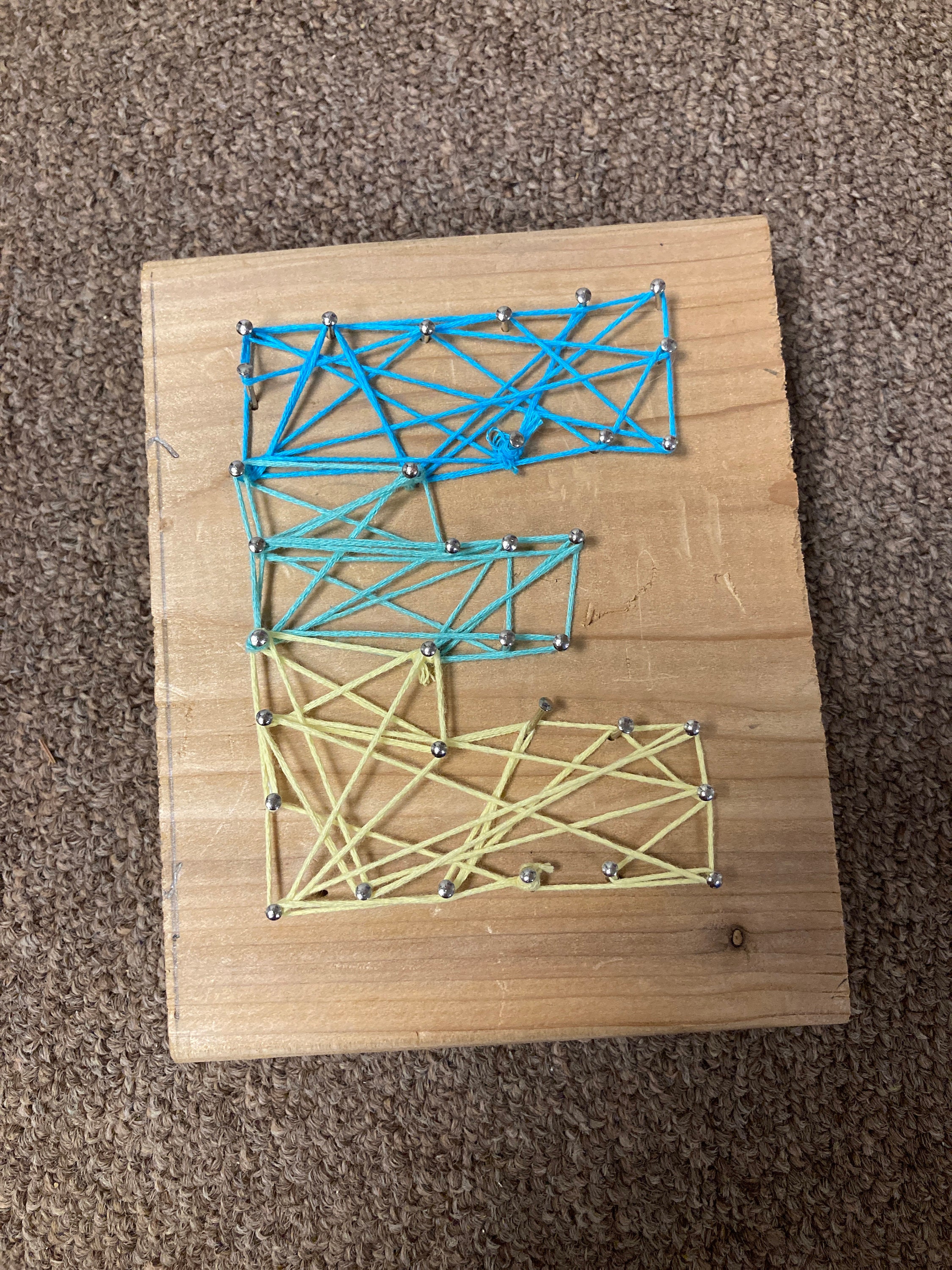 Ocean Themed String Art Letter E - Etsy