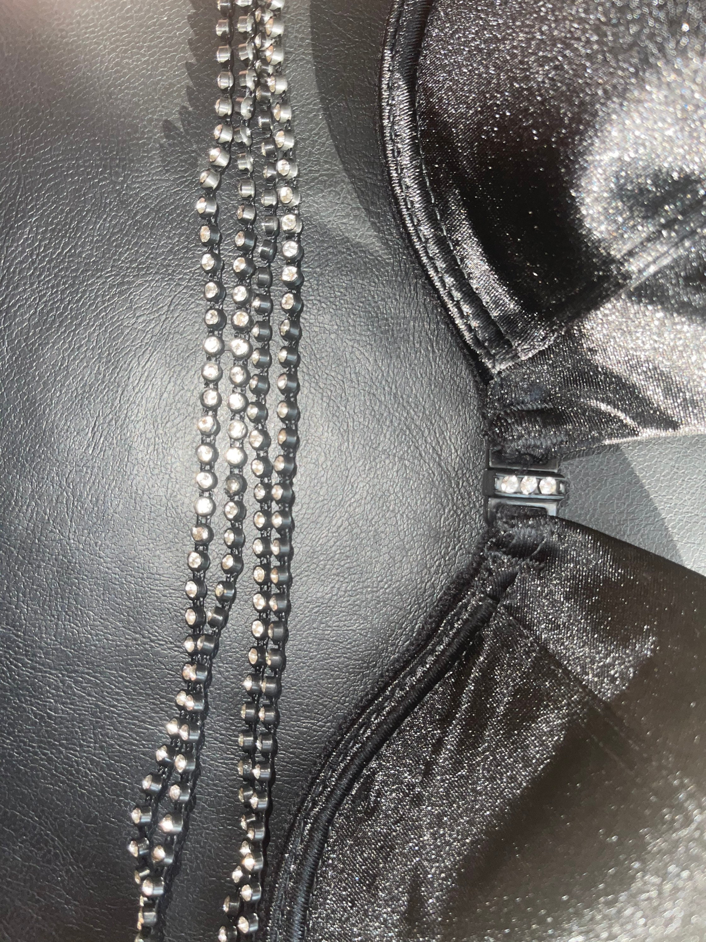 Diamante Back Strap Bras Lingerie Set Sexy Underwear Set Etsy