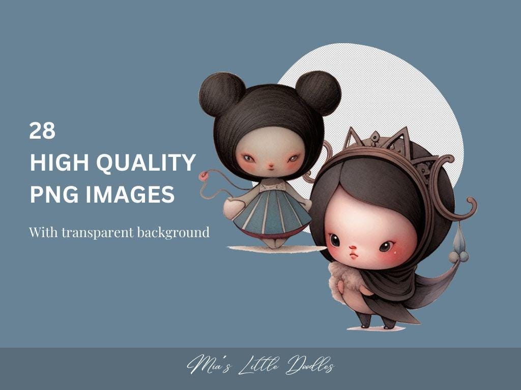 Watercolor Goth, Darkness Clipart, Sticker Avatar Design, Cute Goth ...