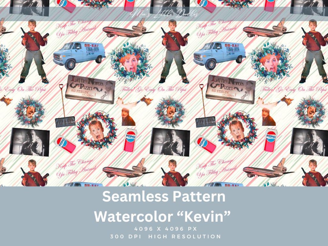 Home Alone Movie Seamless Pattern, Christmas Collage (PNG, JPG) - Etsy