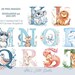 Watercolor Alphabet Animal Clipart, Alphabet Letter Clipart, Nursery ...