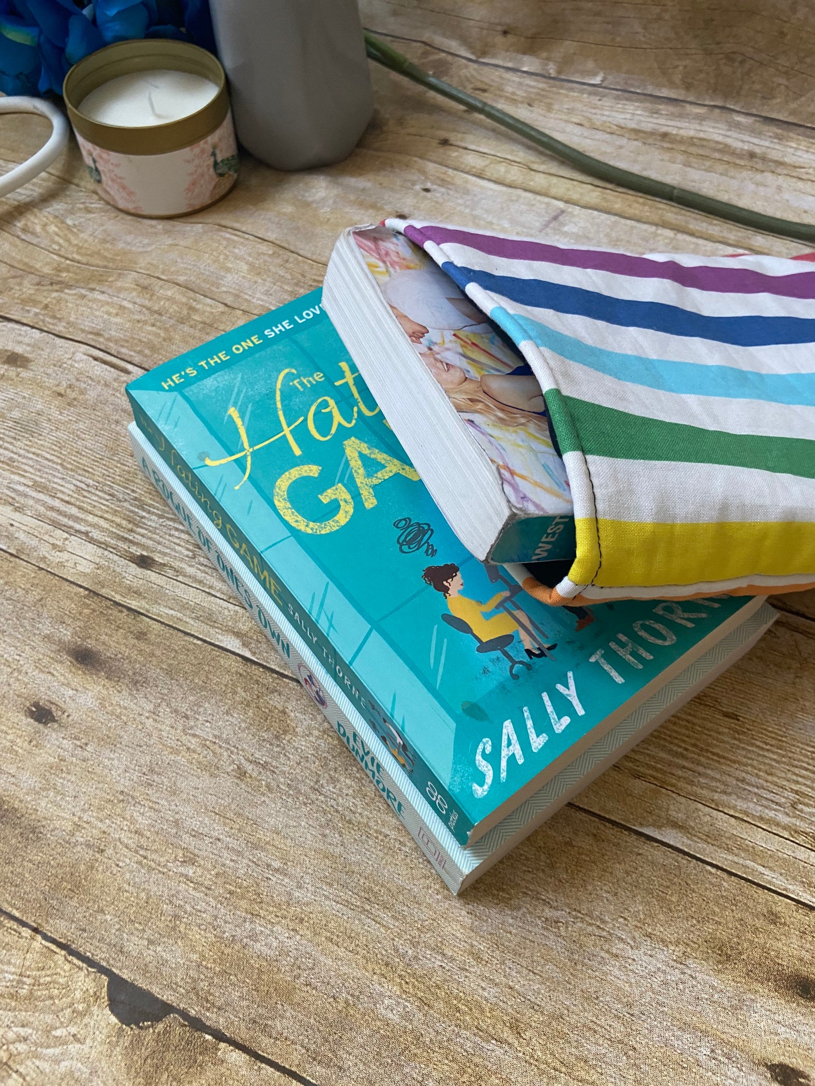 Rainbow Stripe Book Cover Rainbow Stripe Book Sleeve - Etsy