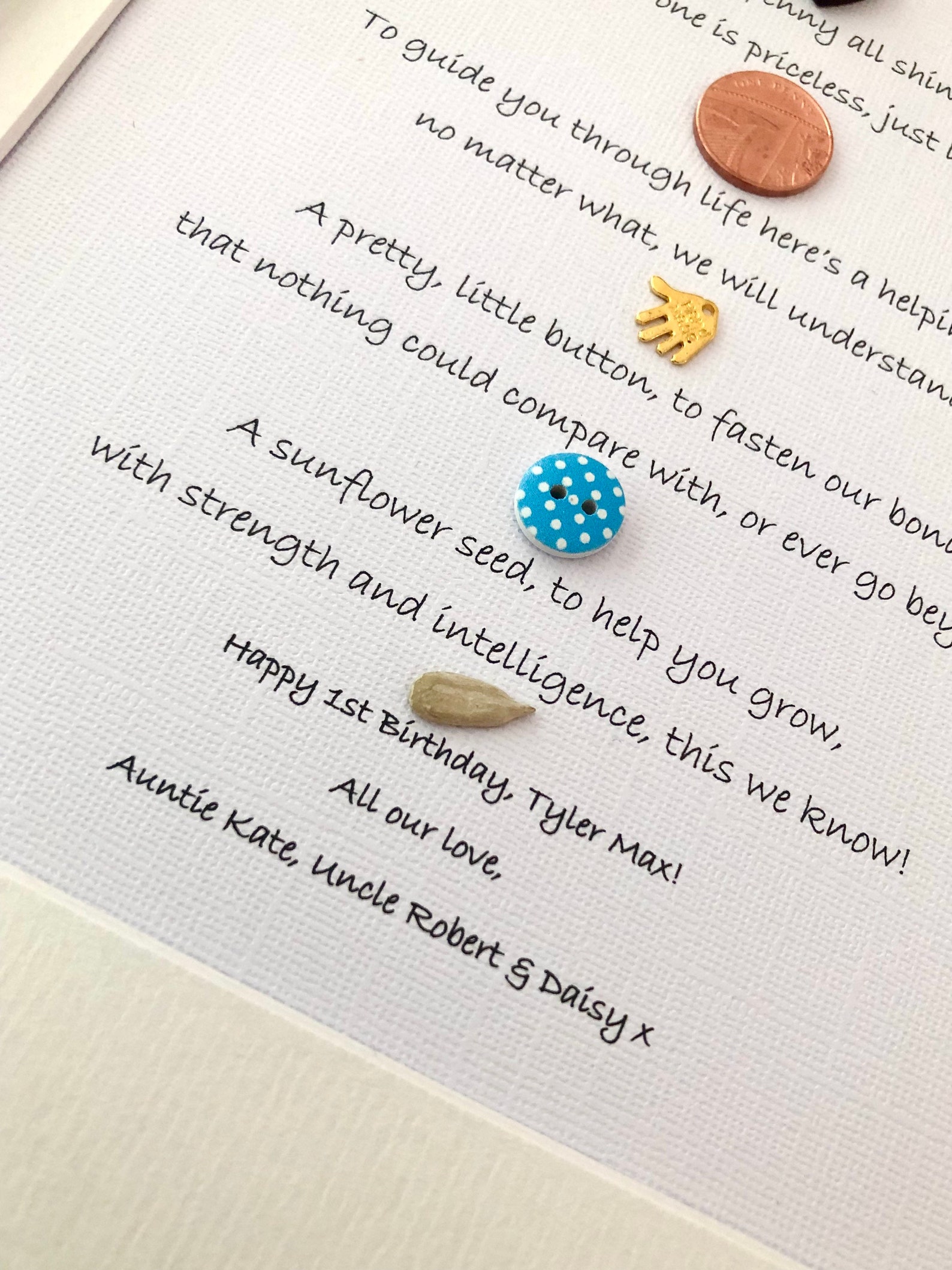 Babys First Birthday Gift Personalised Gift Framed - Etsy