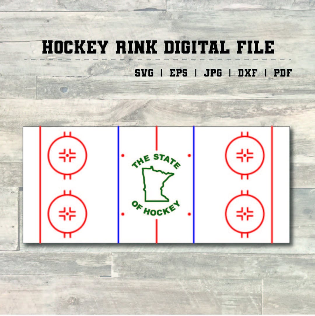 The State of Hockey Ice Rink Digital Download - Etsy