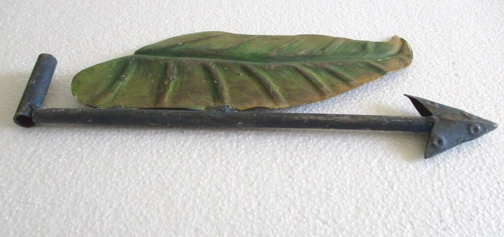 Iron Leaf Weathervane Embossed - Etsy