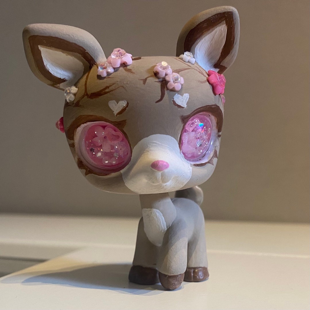Littlest Pet Shop Custom Glass-eye OOAK || Blossom Deer - Etsy