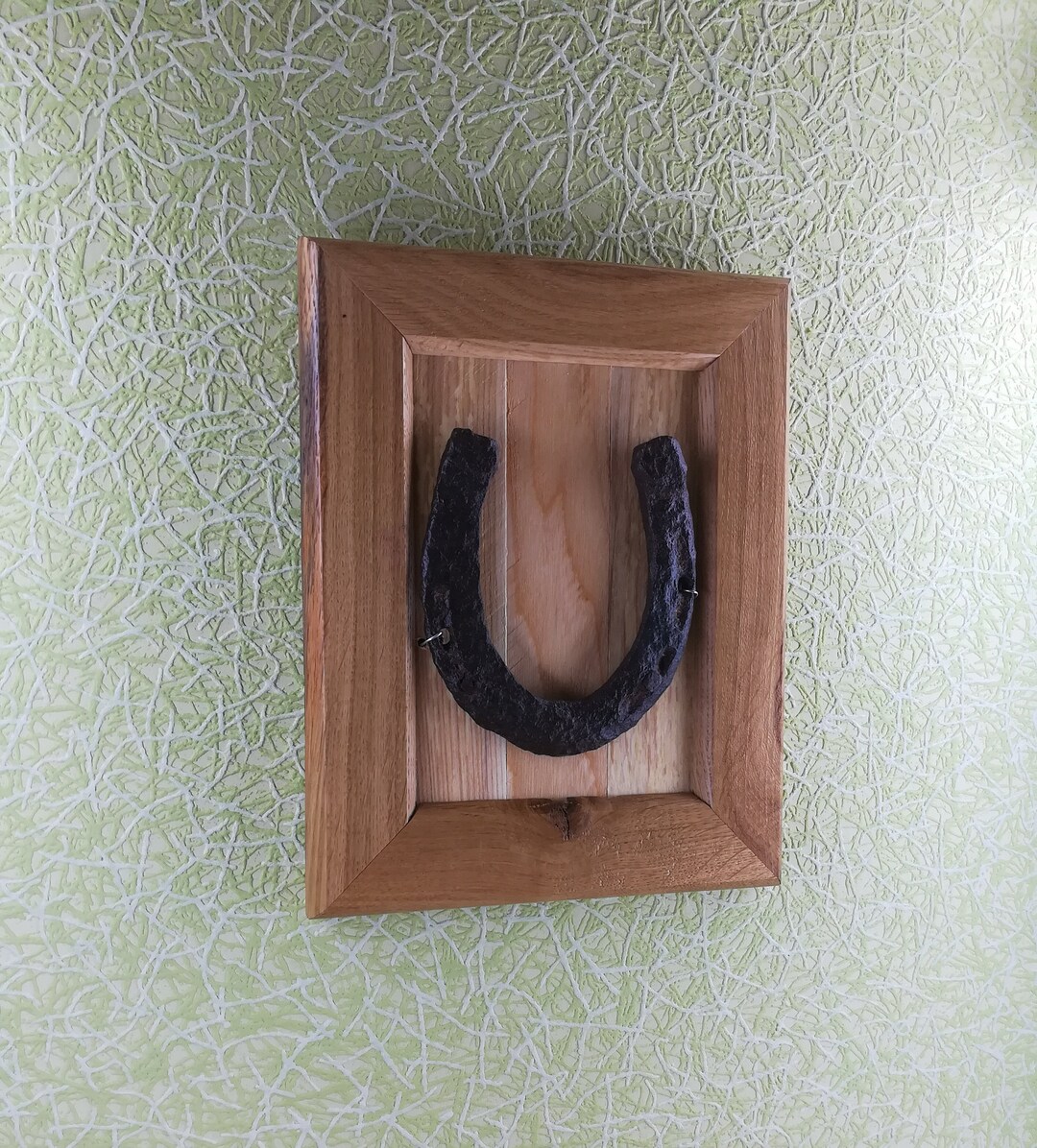 Horseshoe, Framed, Pony Horseshoe in Oak Frames, Rustic Style - Etsy
