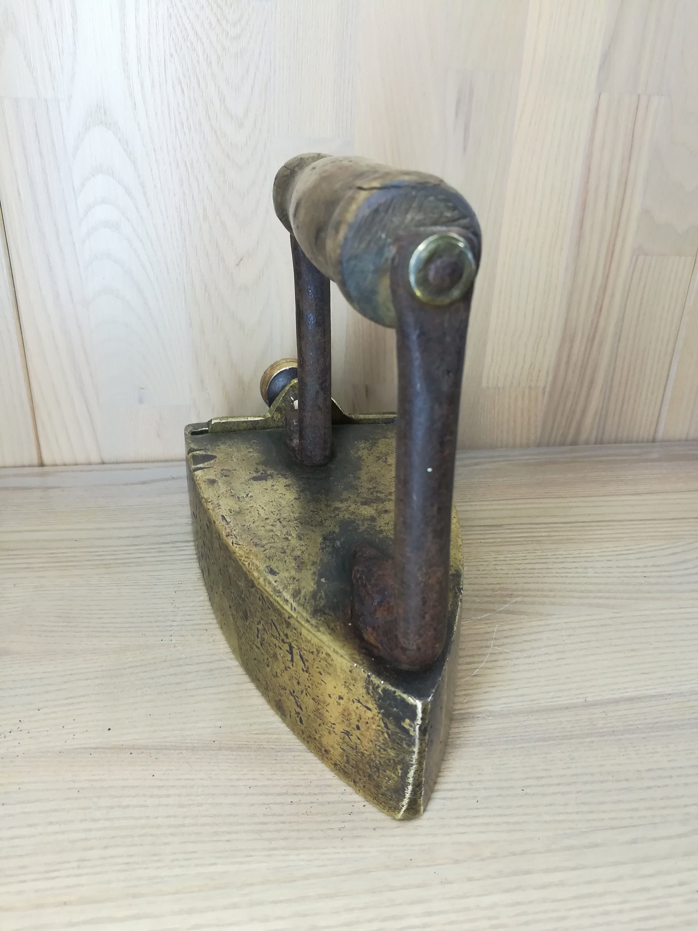 Brass Clothes Iron Antique Brass Iron Vintage Iron - Etsy