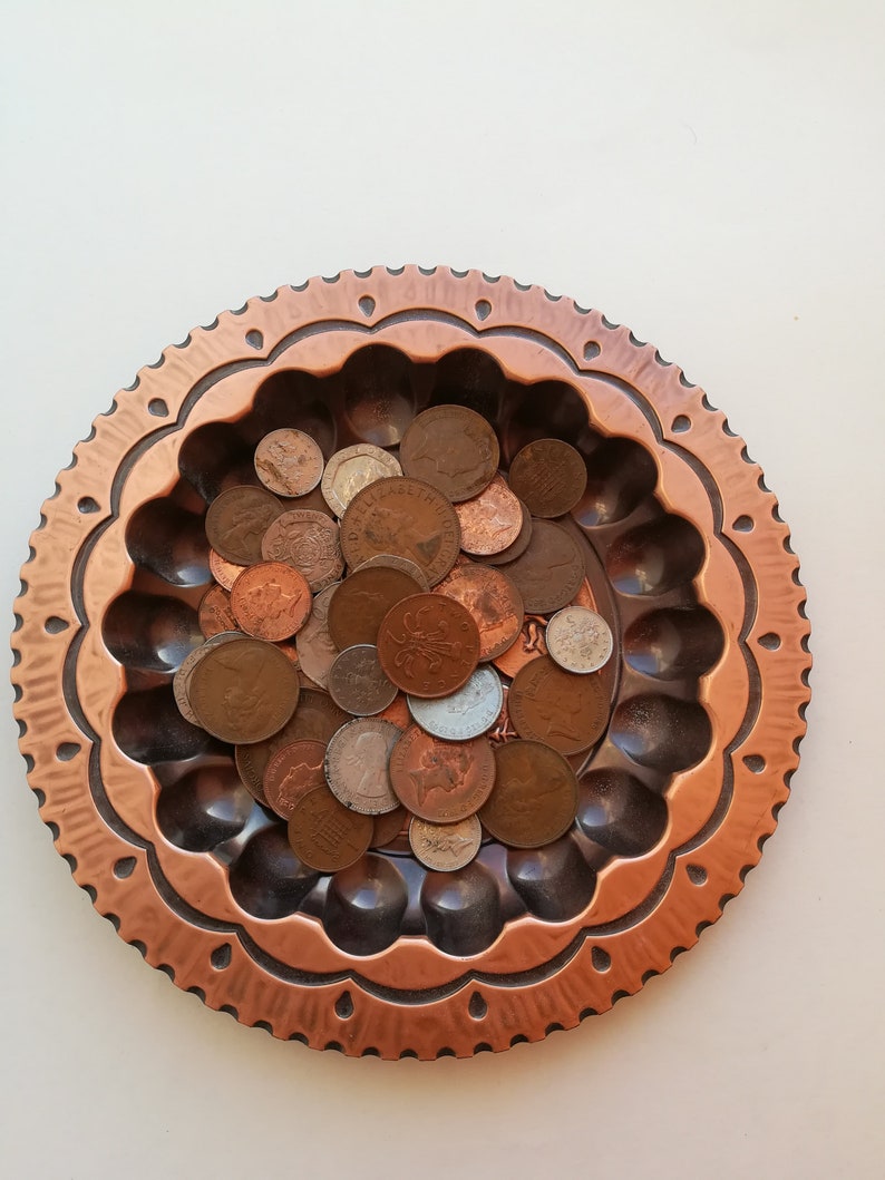 British Coins, UK Pennies and Shillings, on a Collectible Plate - Etsy