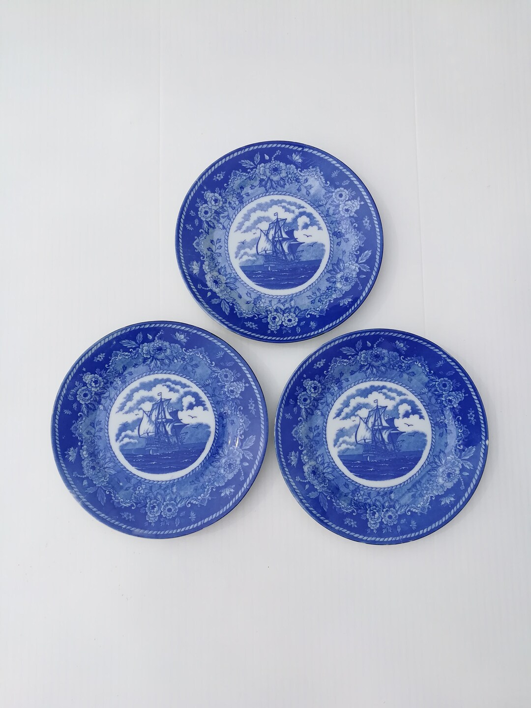 Blue and White Porcelain Plates - Etsy