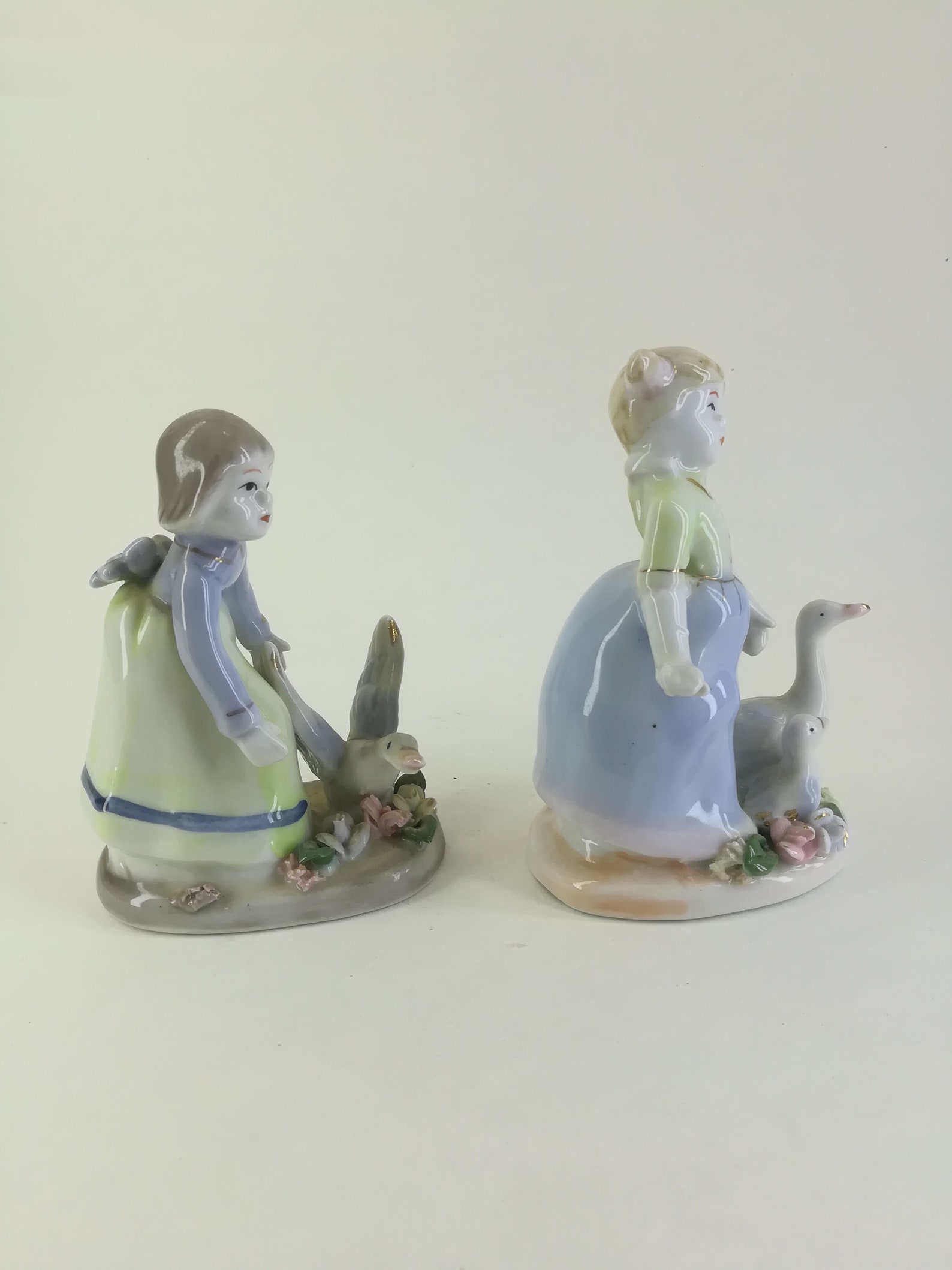 Porcelain Statuette Porcelain Girls Figurines - Etsy