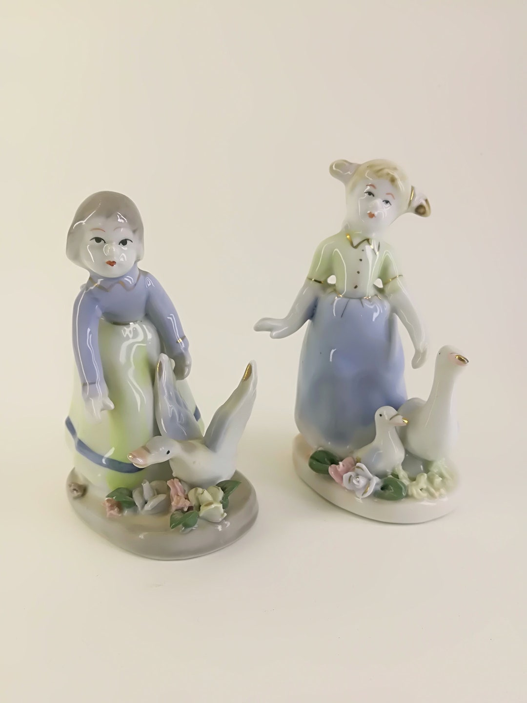 Porcelain Statuette, Porcelain Girls Figurines - Etsy