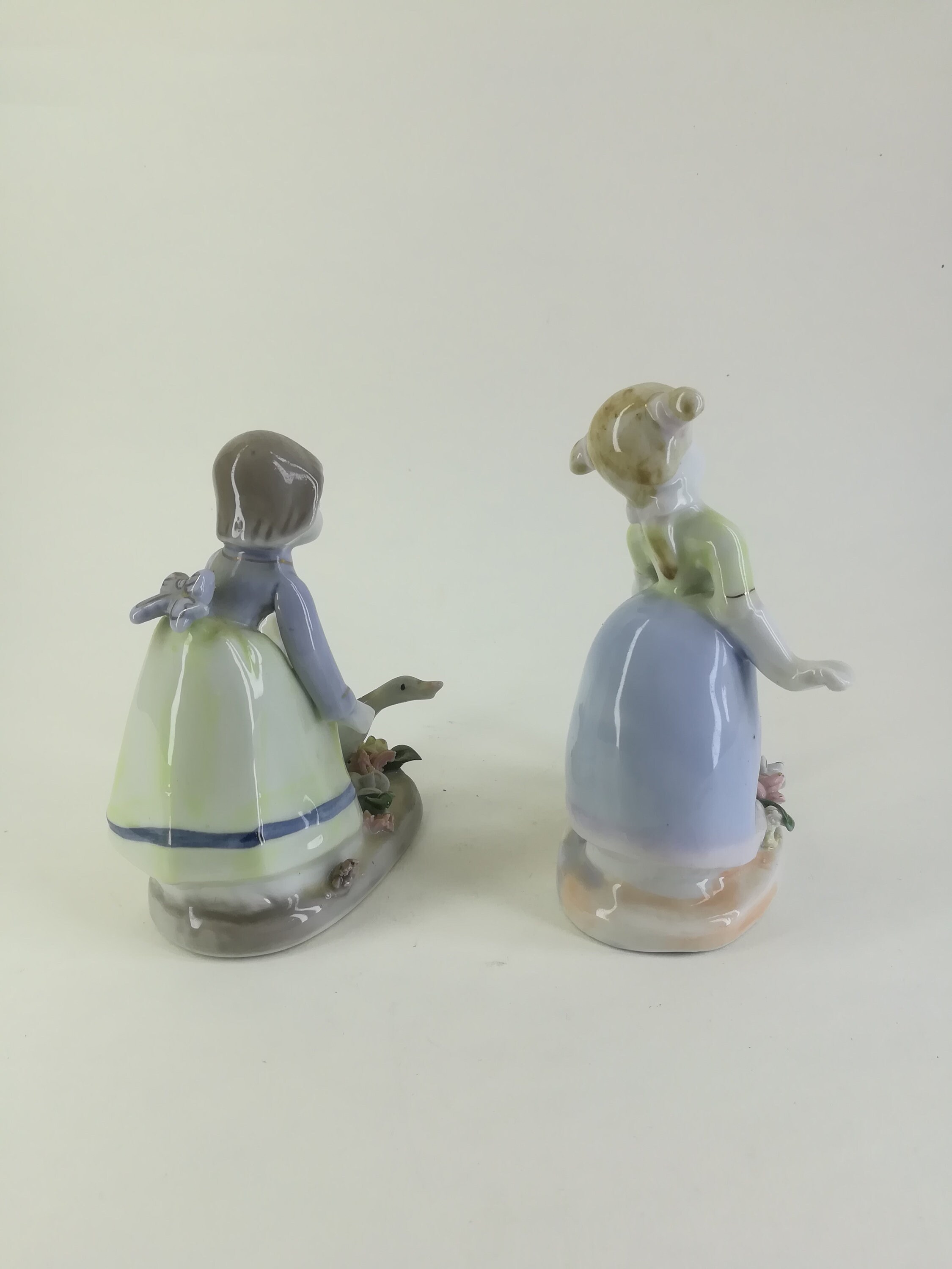 Porcelain Statuette Porcelain Girls Figurines - Etsy