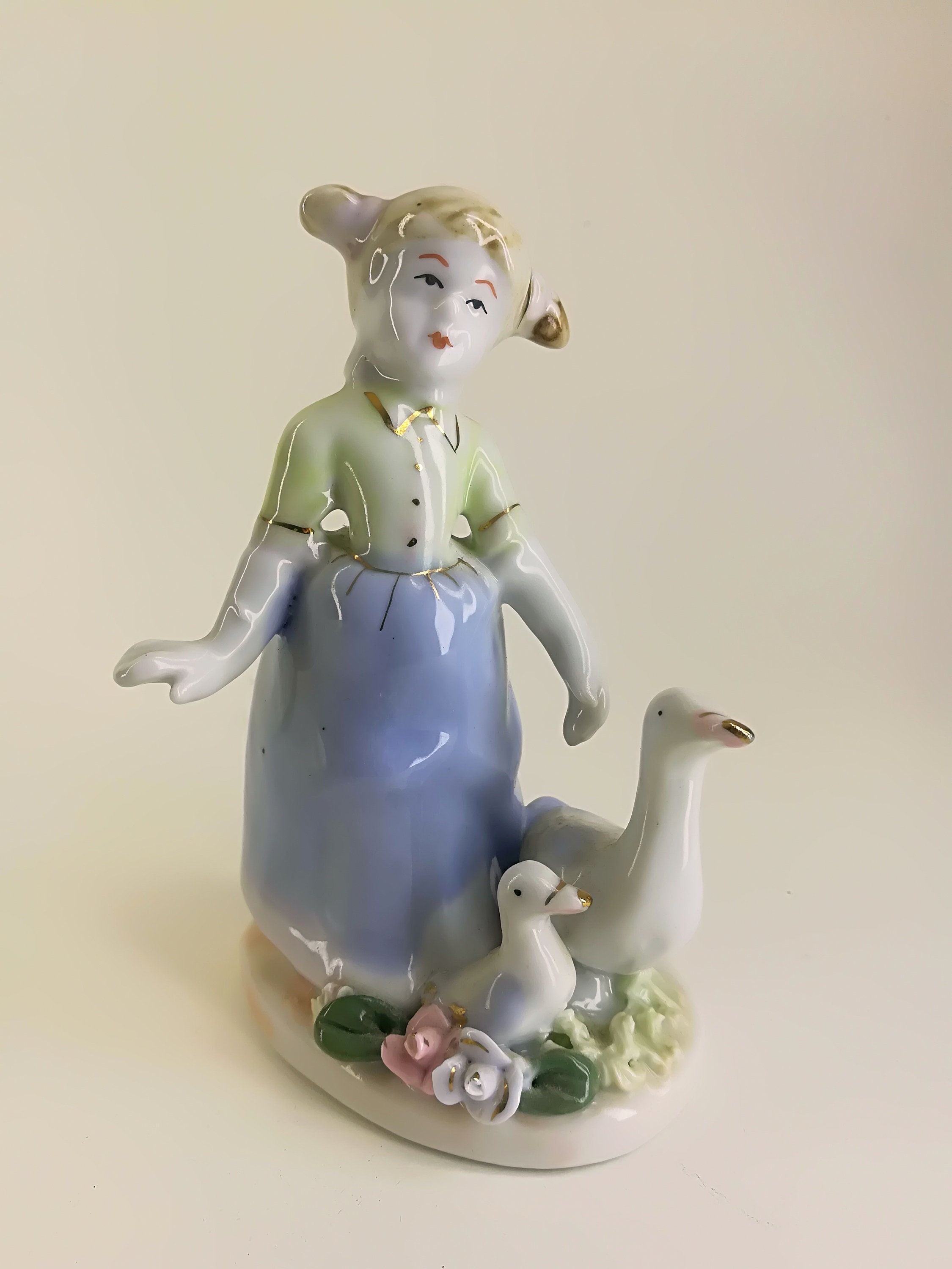 Porcelain Statuette Porcelain Girls Figurines - Etsy