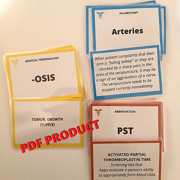 Phlebotomy Study Guide - Etsy